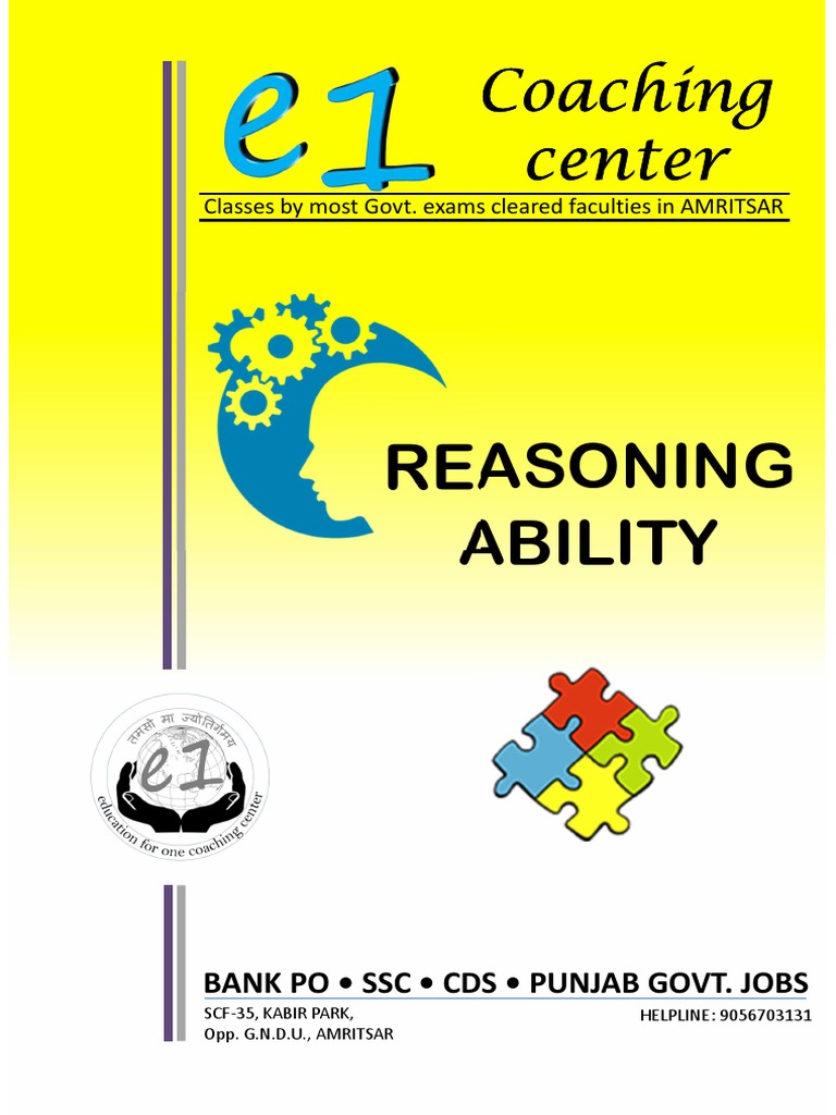 Reasoning Ability | PDF | Consonant | Linguistics