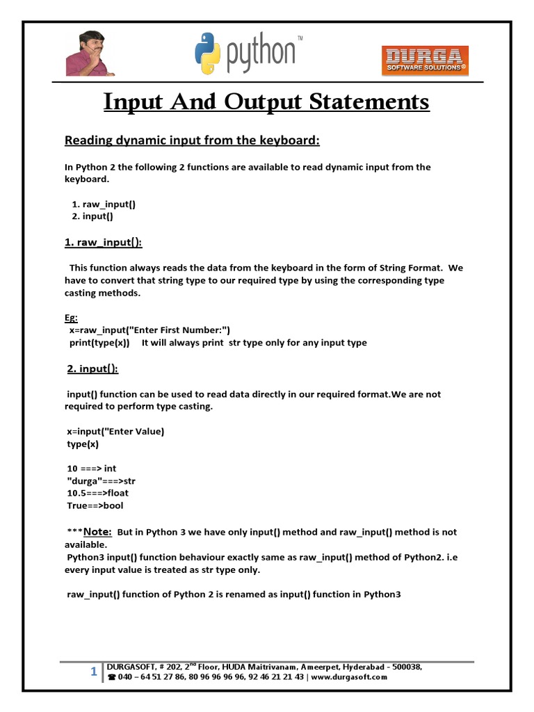 Input And Output Statements Pdf Parameter Computer Programming Command Line Interface 8307