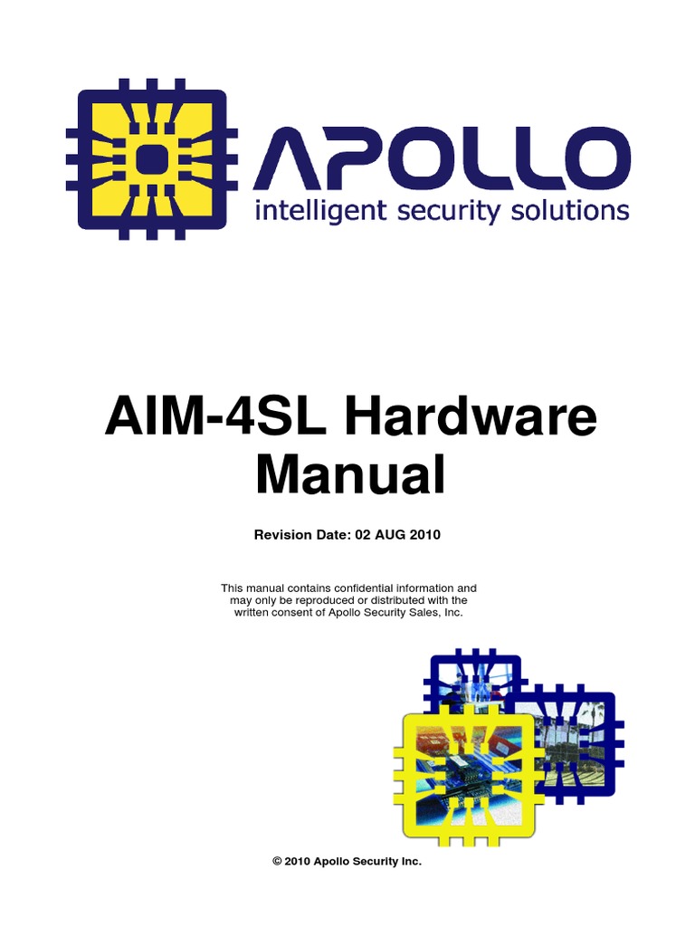 AIM-4SL Hardware Manual: Revision Date: 02 AUG 2010 | PDF | Power Supply | Electrical Connector