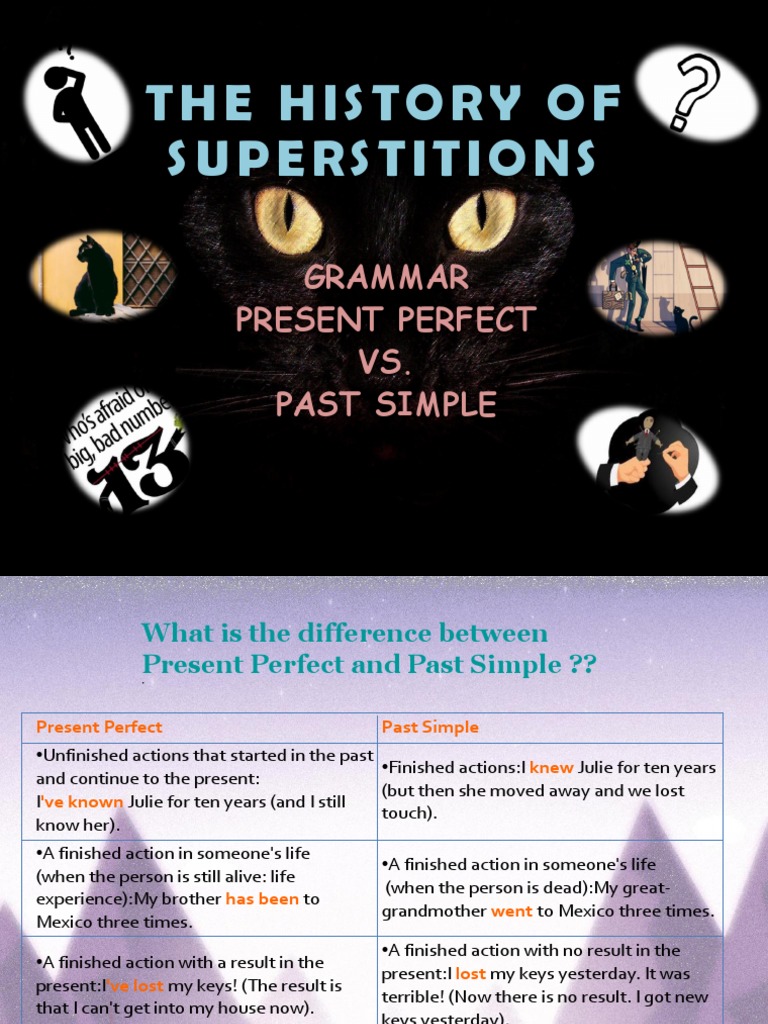 History of Superstitions Explained | PDF | Grammatical Tense | Languages