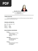 Resume & PRC License | PDF | Nursing | Occupational Safety And Health