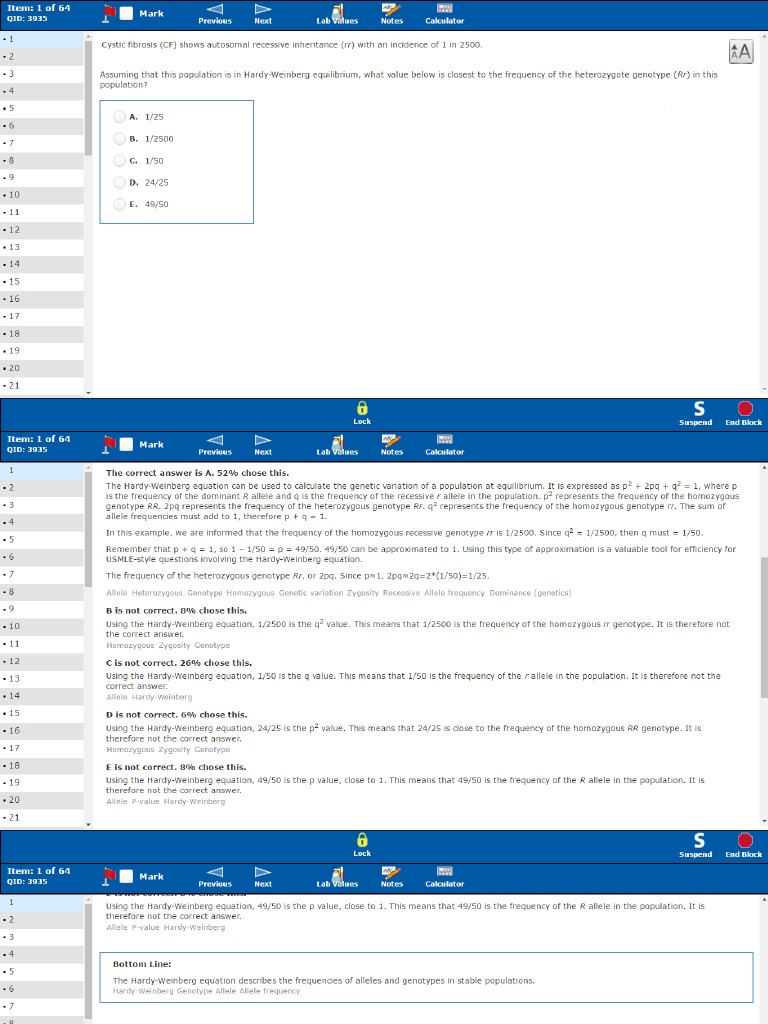 Step 1 USMLE Genetics PDF | PDF | Zygosity | Allele