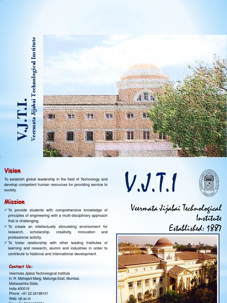 Vjti Brochure | PDF | Academia | Engineering