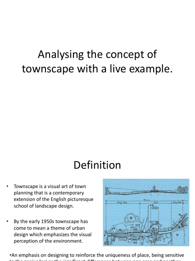Analysing The Concept of Townscape With A Live | PDF