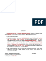 Dual Name Affidavit Format | PDF