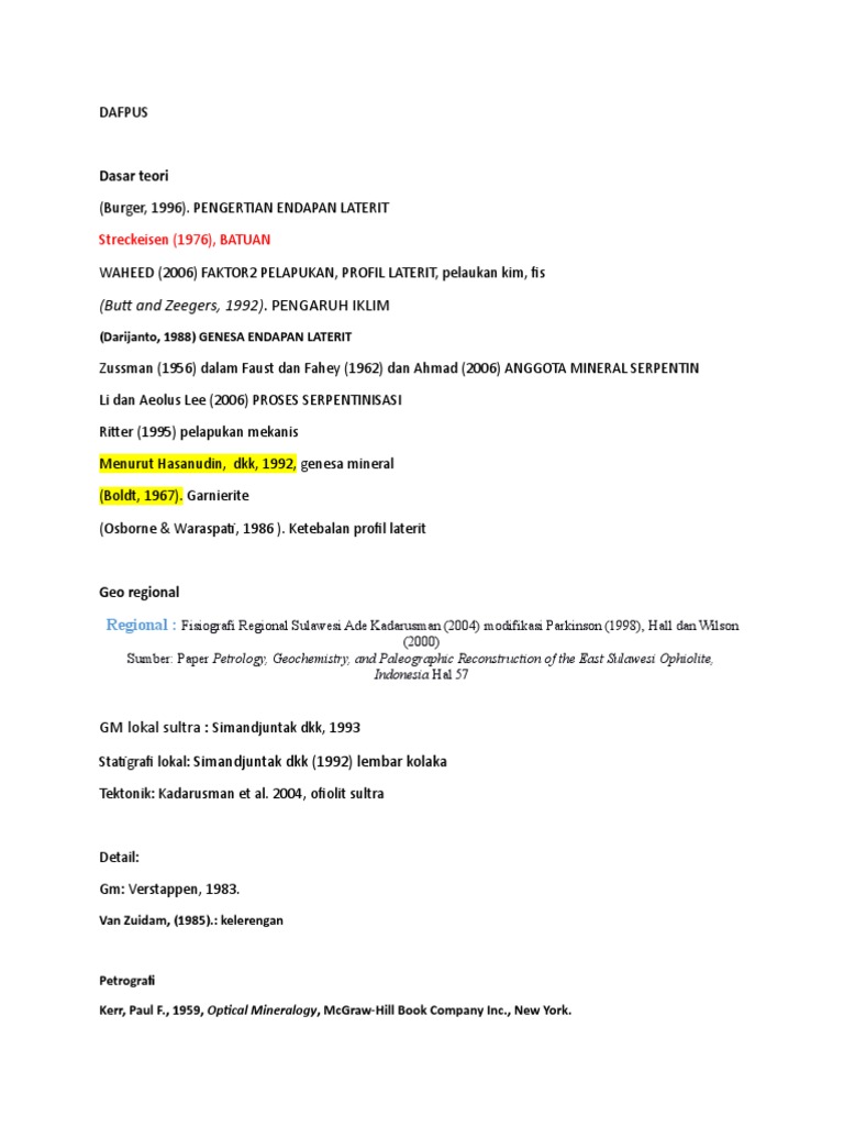 DAFPUS | PDF | Geology | Earth Sciences