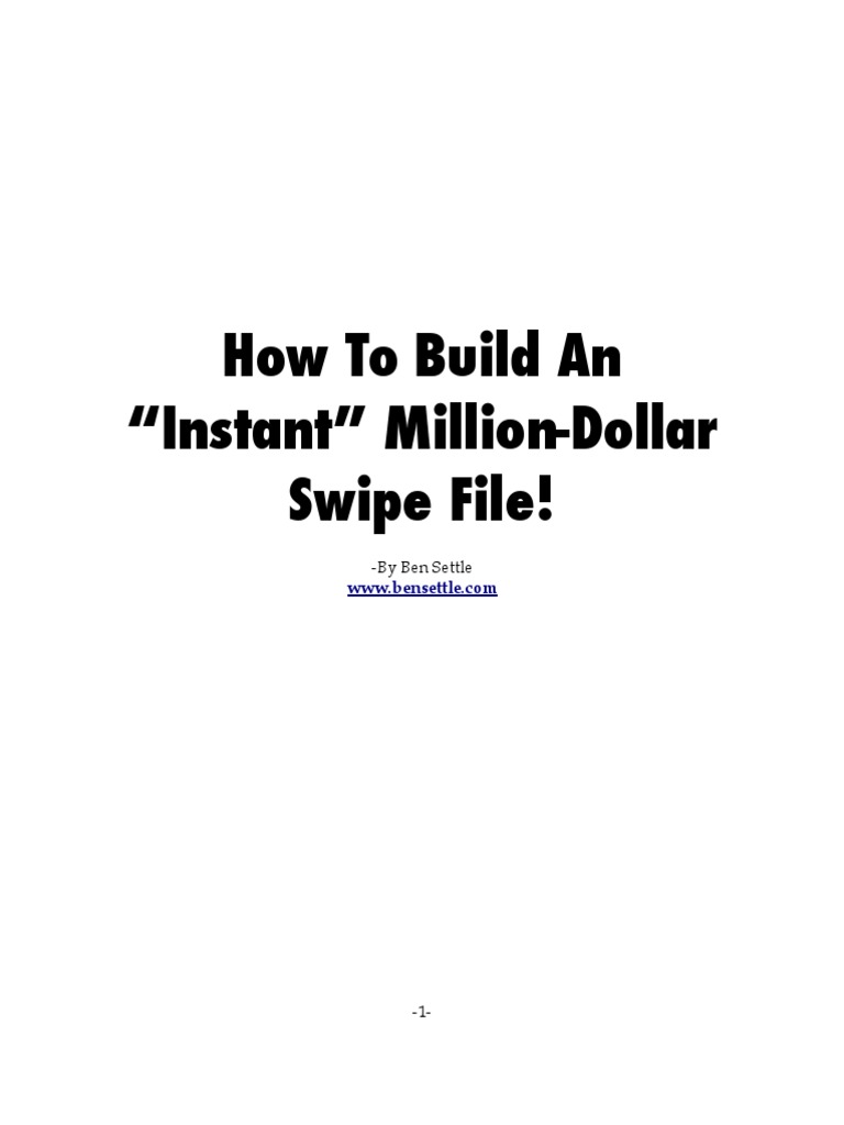 BNI Instant-Swipe-File PDF | PDF | Comic Book | Newspapers