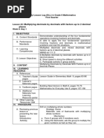 Detailed Lesson Plan 1 | PDF | Fraction (Mathematics) | Subtraction