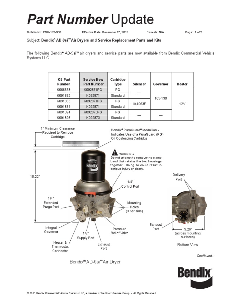 Bendix Air Dryer Plumbing Diagram Selection Online | www.pinnaxis.com