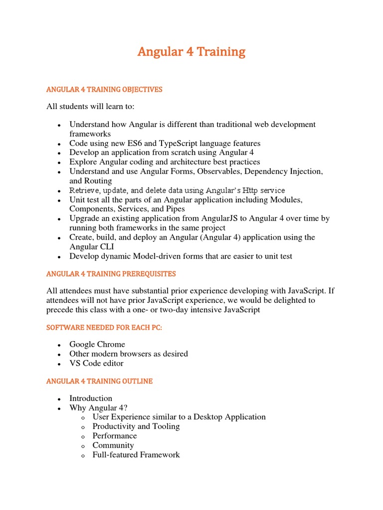 Angular 4 Intoduction | PDF | Angular Js | Java Script