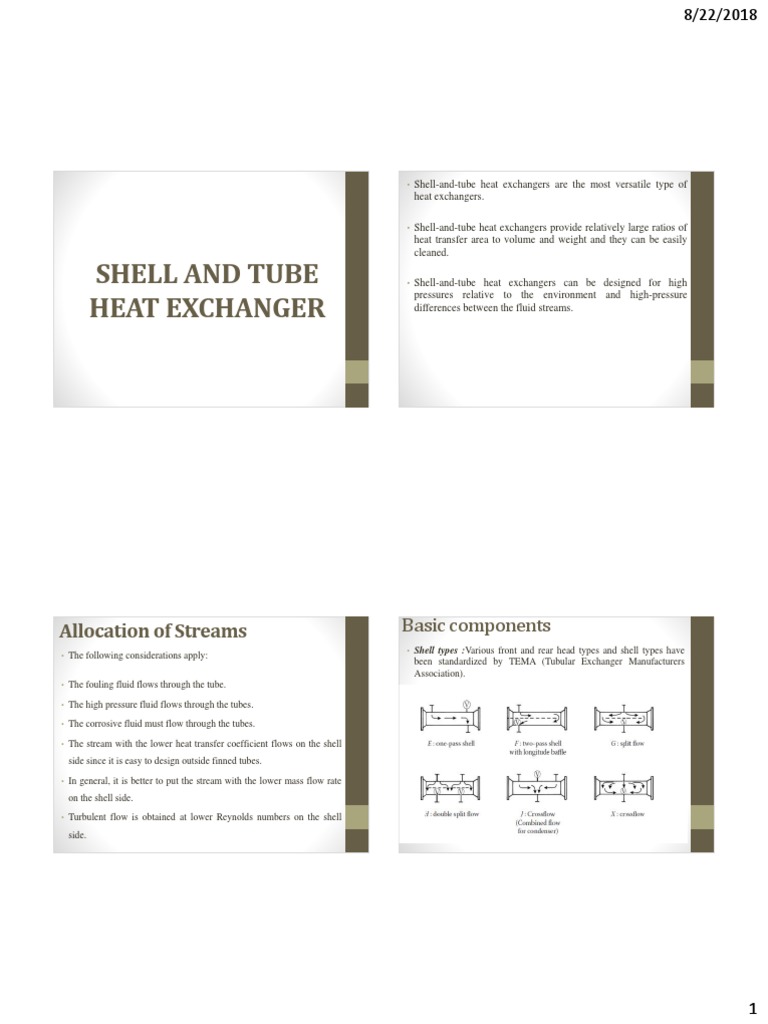 Shell and Tube Heat Exchanger Design Guide | PDF | Heat Exchanger ...