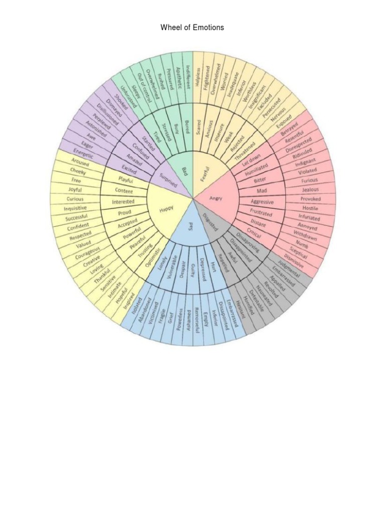 Emotion Wheel | PDF