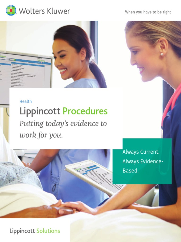 Lippincott Procedures 2017 Brochure | PDF | Evidence Based Medicine ...