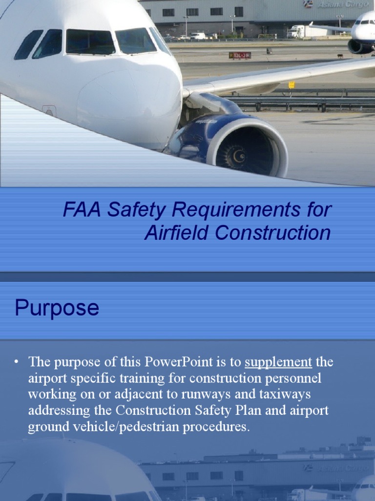 FAA Safety Requirements For Airfield Construction | PDF | Airport | Air ...