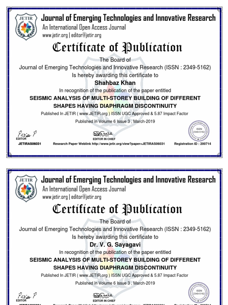 The Board of Journal of Emerging Technologies and Innovative Research ...