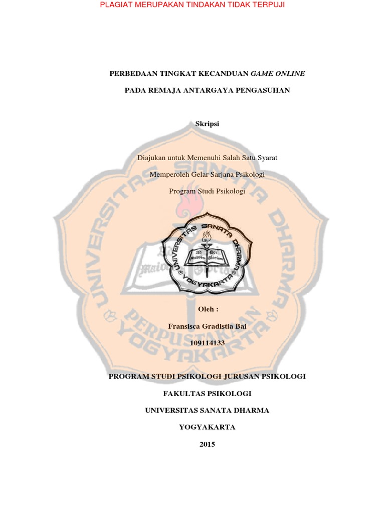 Lemmens Gaming Addiction Scale Indonesia | PDF