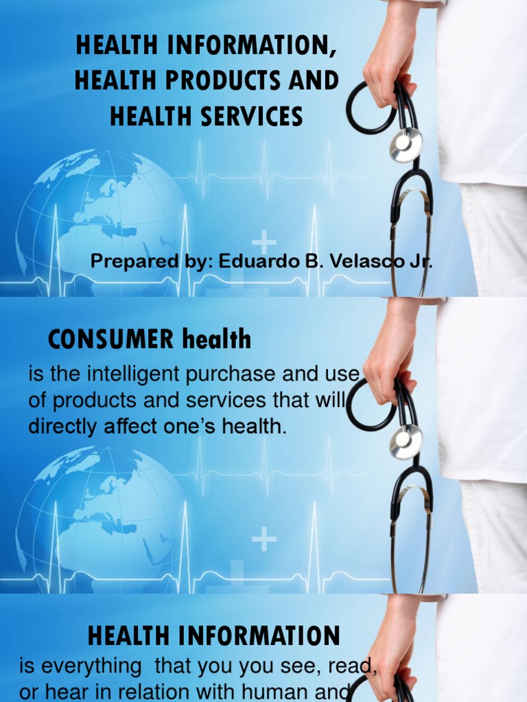 Health Information, Products and Services | PDF
