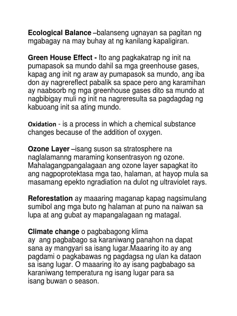Ecological Balance | PDF