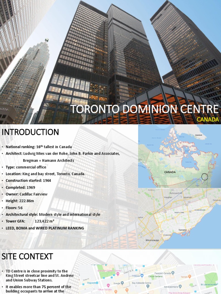Toronto Dominion Centre Overview | PDF | Efficient Energy Use ...