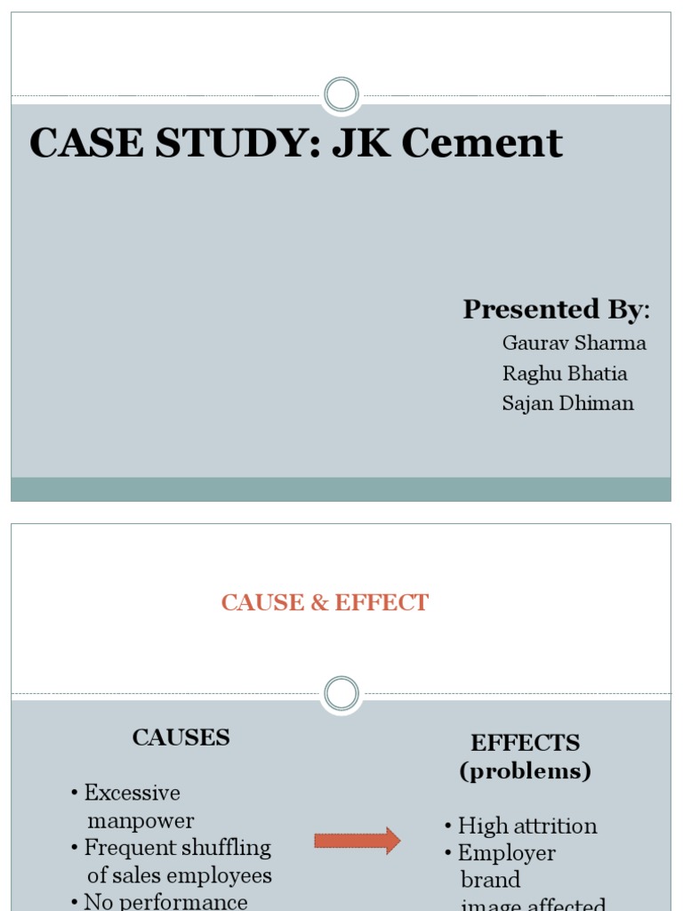 Case Study: JK Cement: Presented by | PDF