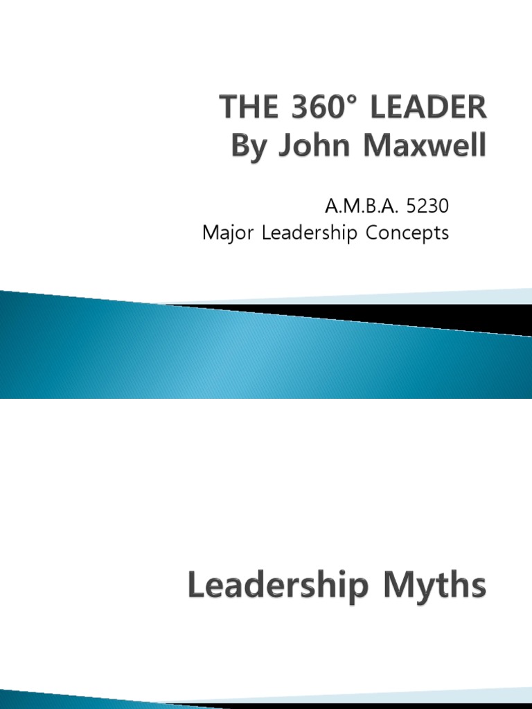 The 360 Leader | PDF | Leadership | Social Psychology