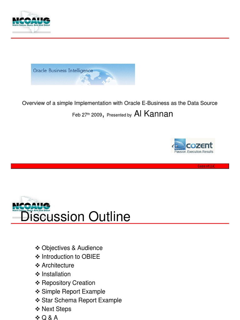 Al Kannan - OBIEE Implementation With EBS | PDF | Oracle Database | Metadata