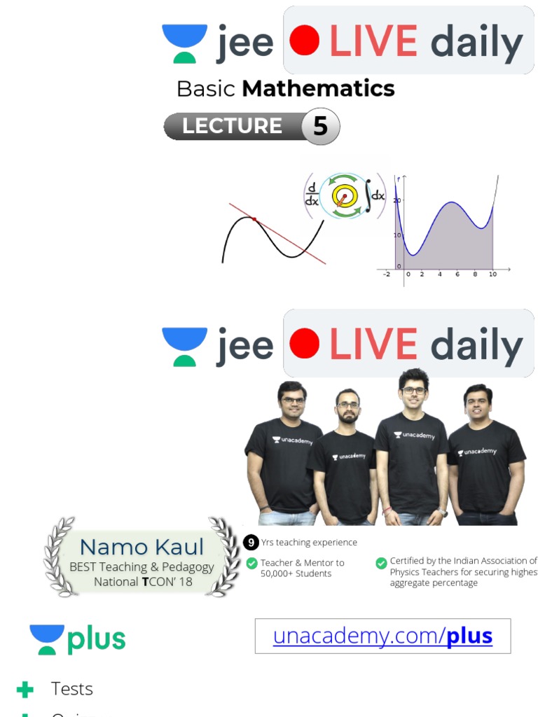 (L5) - Basic Mathematics - Physics | PDF | Maxima And Minima | Integral