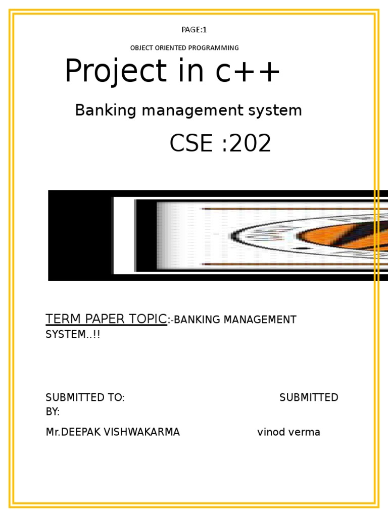 Project in C Banking Management System | PDF | Deposit Account ...