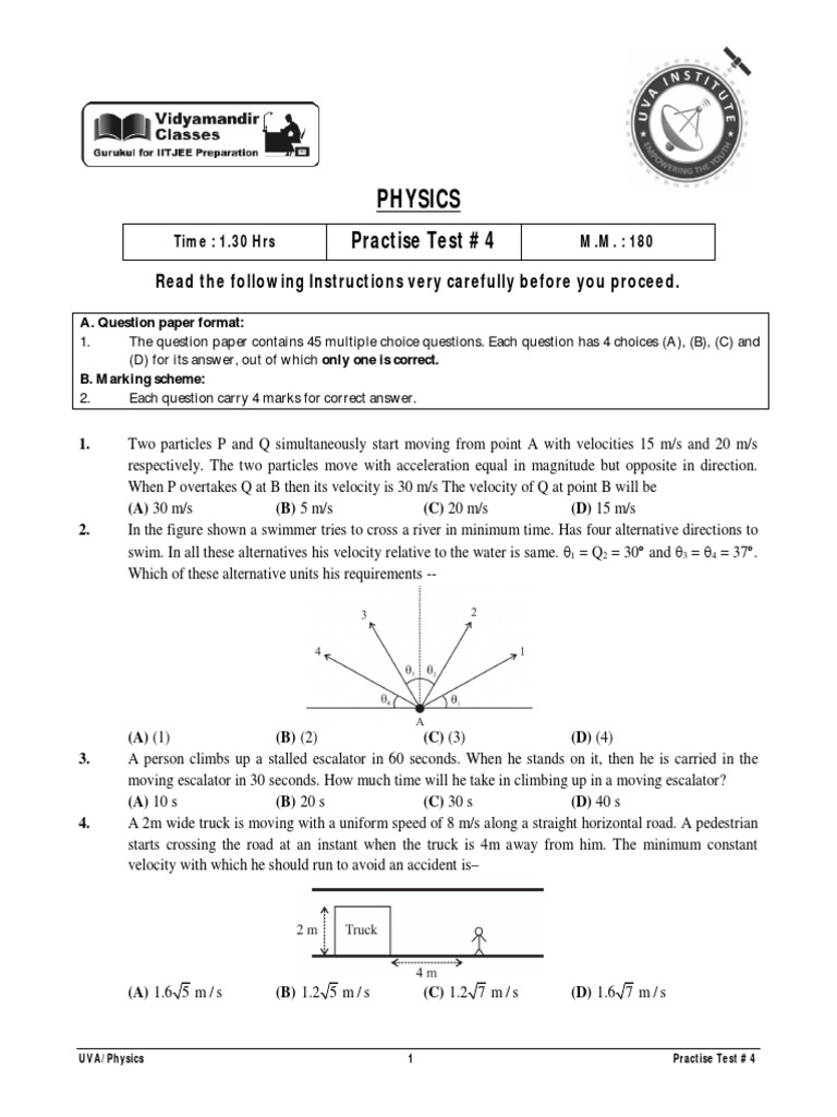 NLM and Projectile Test Paper | PDF | Acceleration | Force