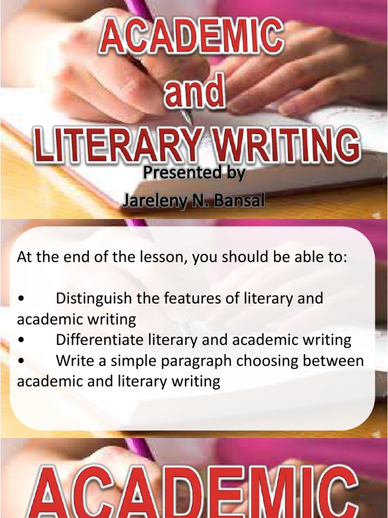 Literary Writing Vs Academic Writing | PDF | Philosophy | General Fiction