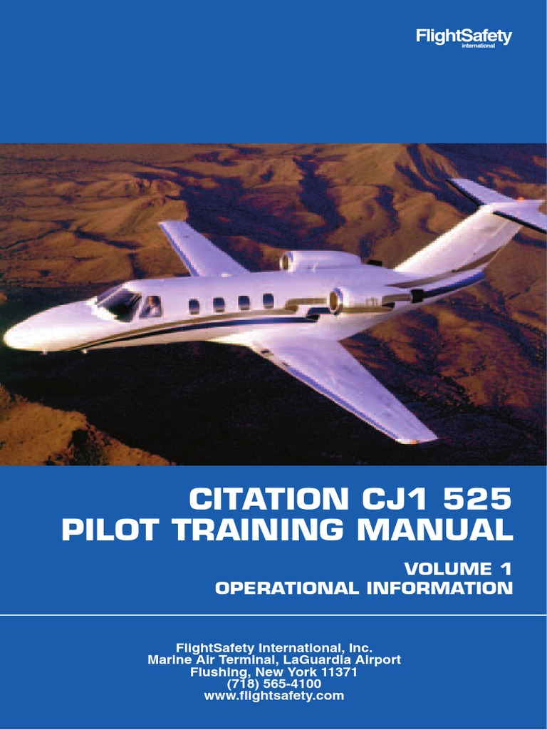 Citation Jet 1 - Pilot Training Manual - C525 (Vol 1) | PDF | Flight ...