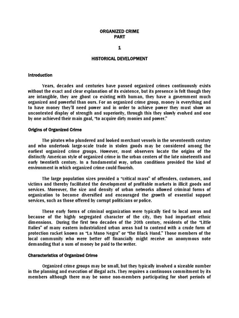 Organized Crime | PDF | Organized Crime | Racketeer Influenced And ...