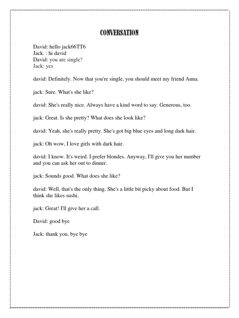 Conversation en Ingles | PDF