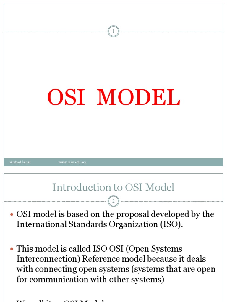 An In-Depth Look at the OSI Model: A Layer-by-Layer Breakdown | PDF ...