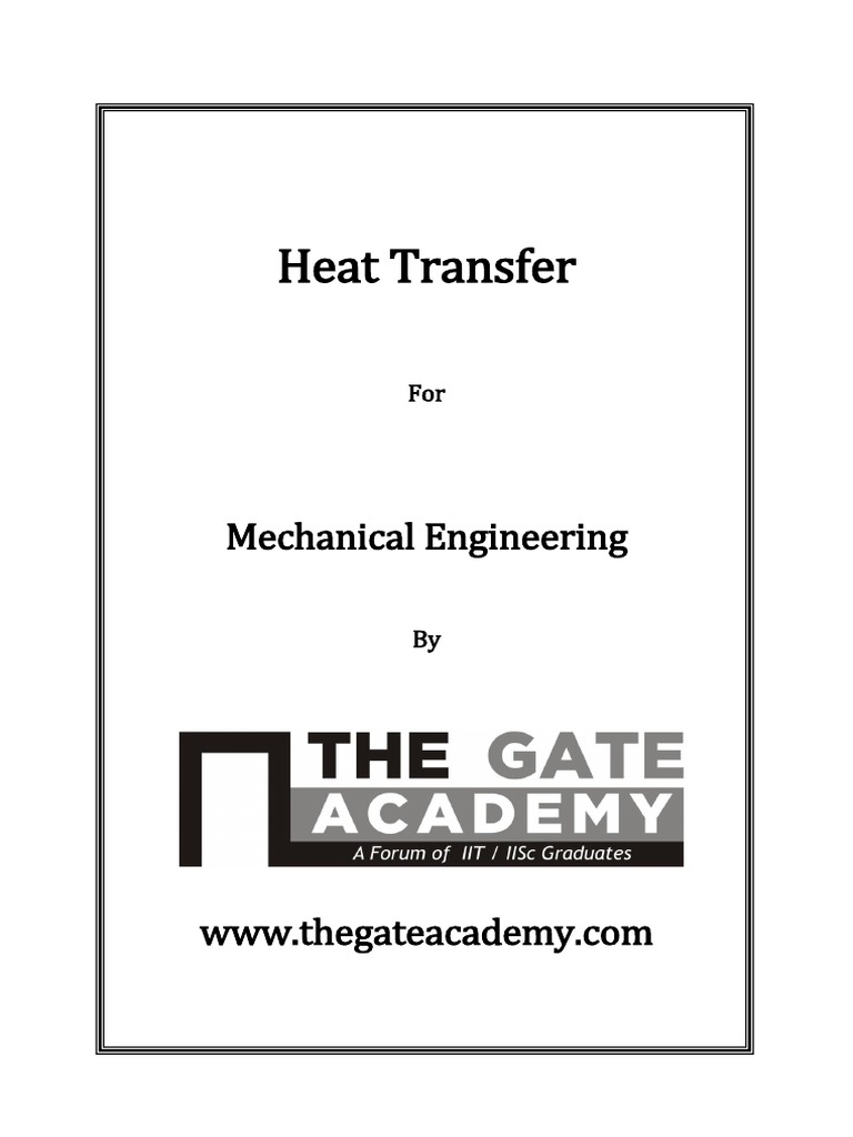 Heat Transfer: Mechanical Engineering | PDF | Thermal Conduction ...