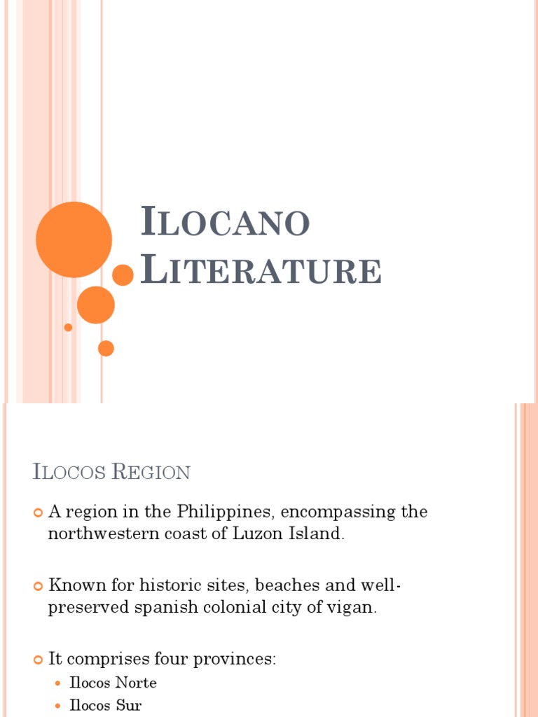 Ilocano Literature | PDF | Philippines | Poetry