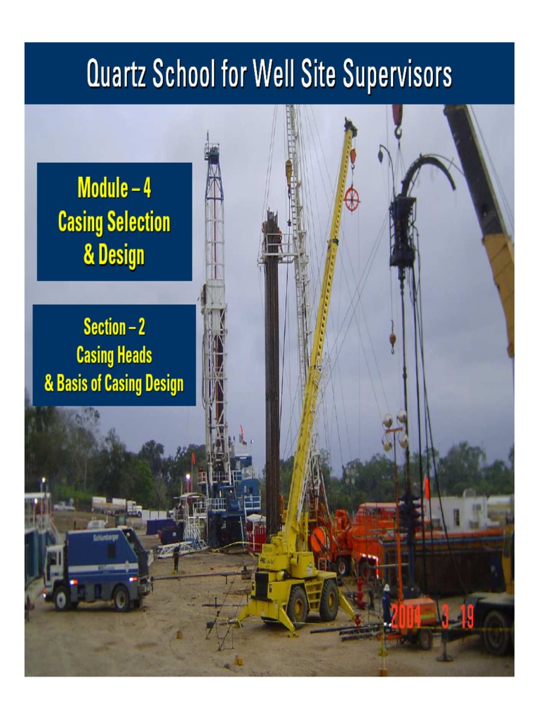 02 Casing Heads - Basis of Casing Design PDF | PDF | Casing (Borehole ...