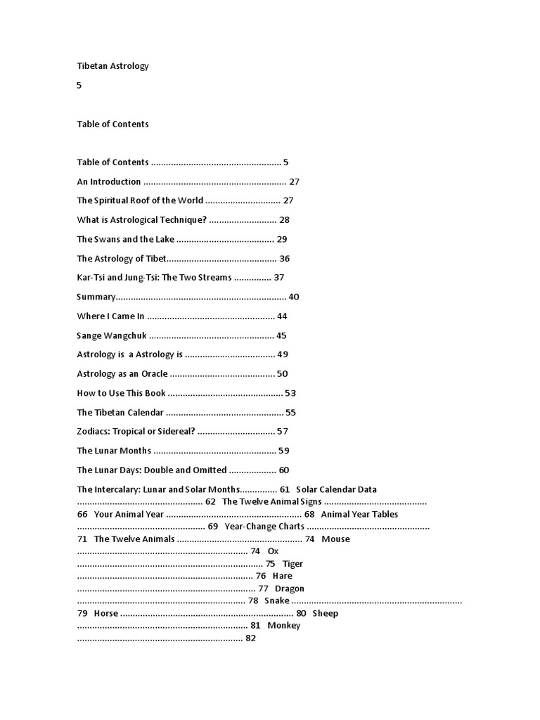 Astrologia Tibetana | PDF | Astrology | Esoteric Cosmology