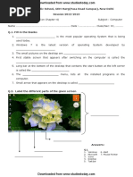 CBSE Class 3 Computer Practice Worksheet (11) - With Answers | PDF ...