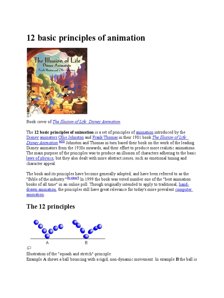 12 Principals of Animation | PDF