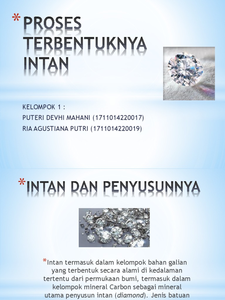 Proses Terbentuknya Intan | PDF