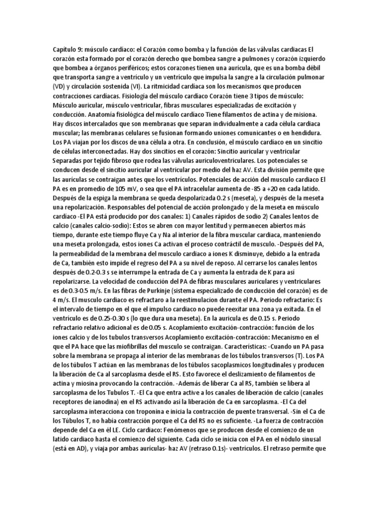 Capítulo 9 Guyton | PDF | Ventrículo (corazón) | Corazón