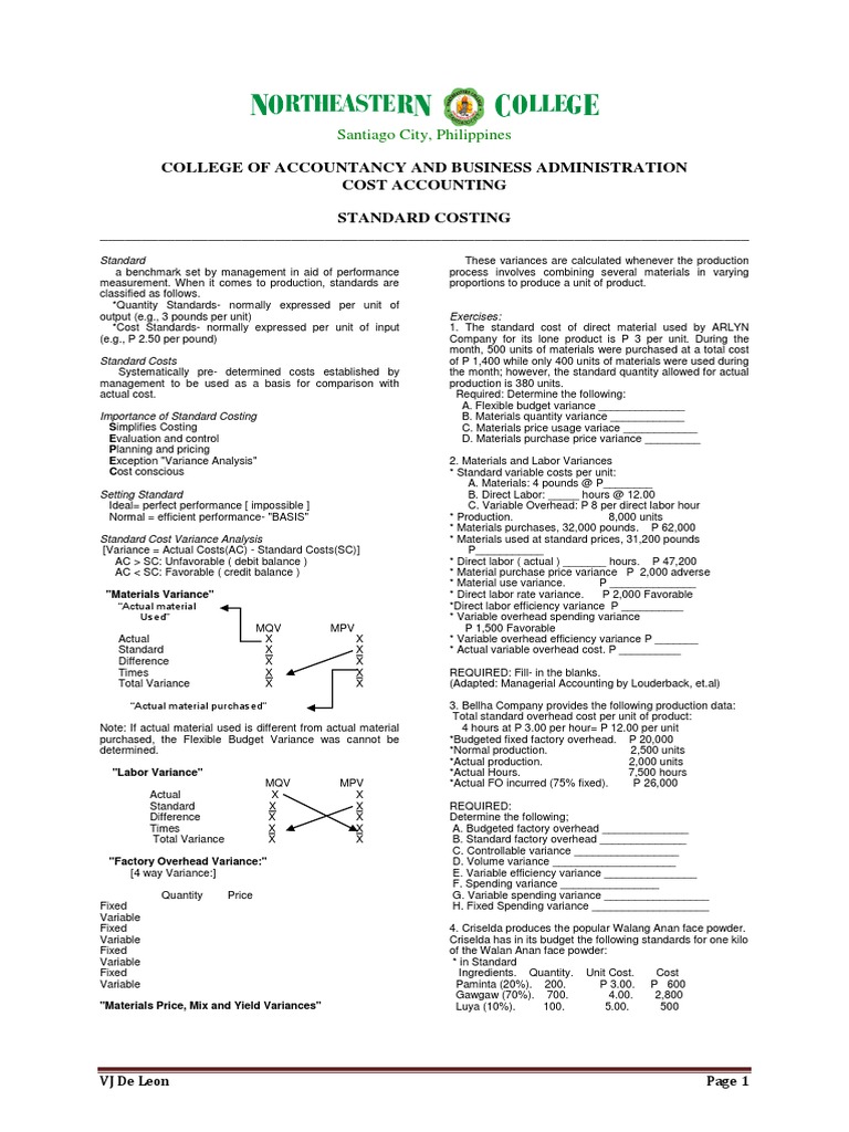 Dsadd | PDF | Cost | Variance