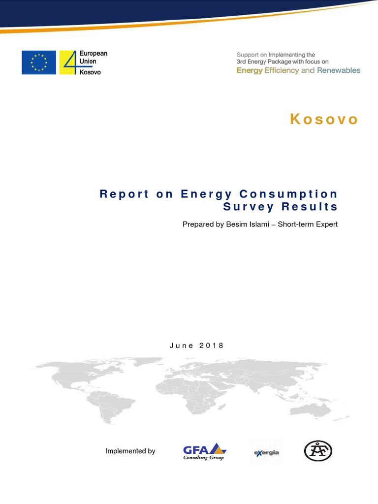 Report - Energy Consumption Survey | PDF | Fuel Efficiency | Kilowatt Hour