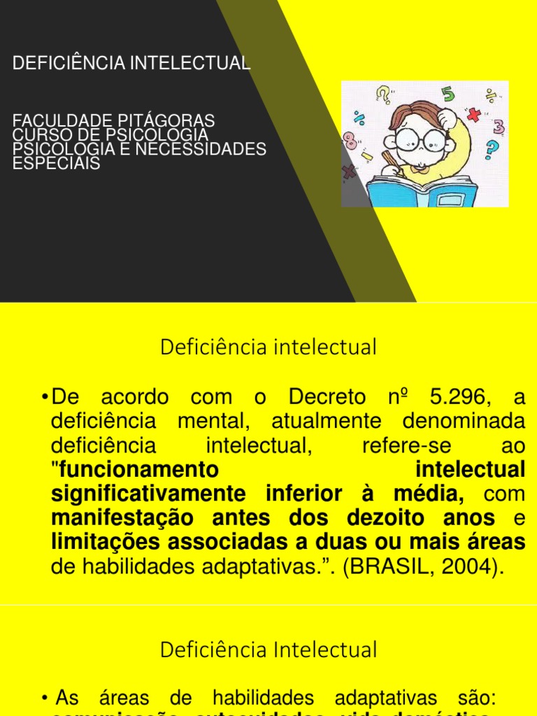 Compreendendo a Deficiência Intelectual: Causas, Características e ...