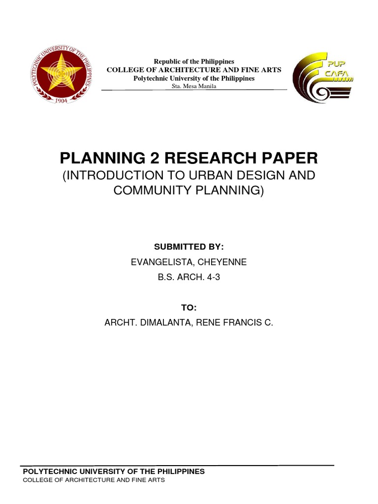 Urban Design and Community Planning | PDF | Urban Planning | Urban Design