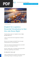 Logistics Vocabulary Guide PDF | PDF | Warehouse | Logistics