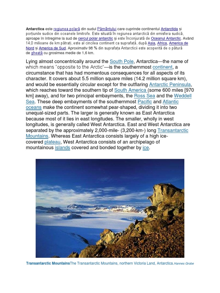 South Pole Continent: Antarctica Este | PDF | Antarctica | Continent