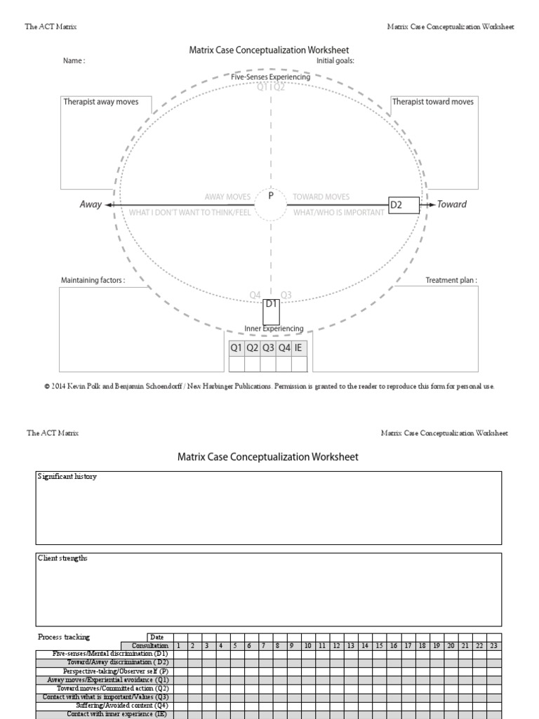 ACTMatrix Printableworksheets | PDF | Attention | Curiosity
