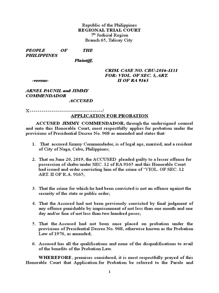 Probation | PDF | Probation | Crime & Violence